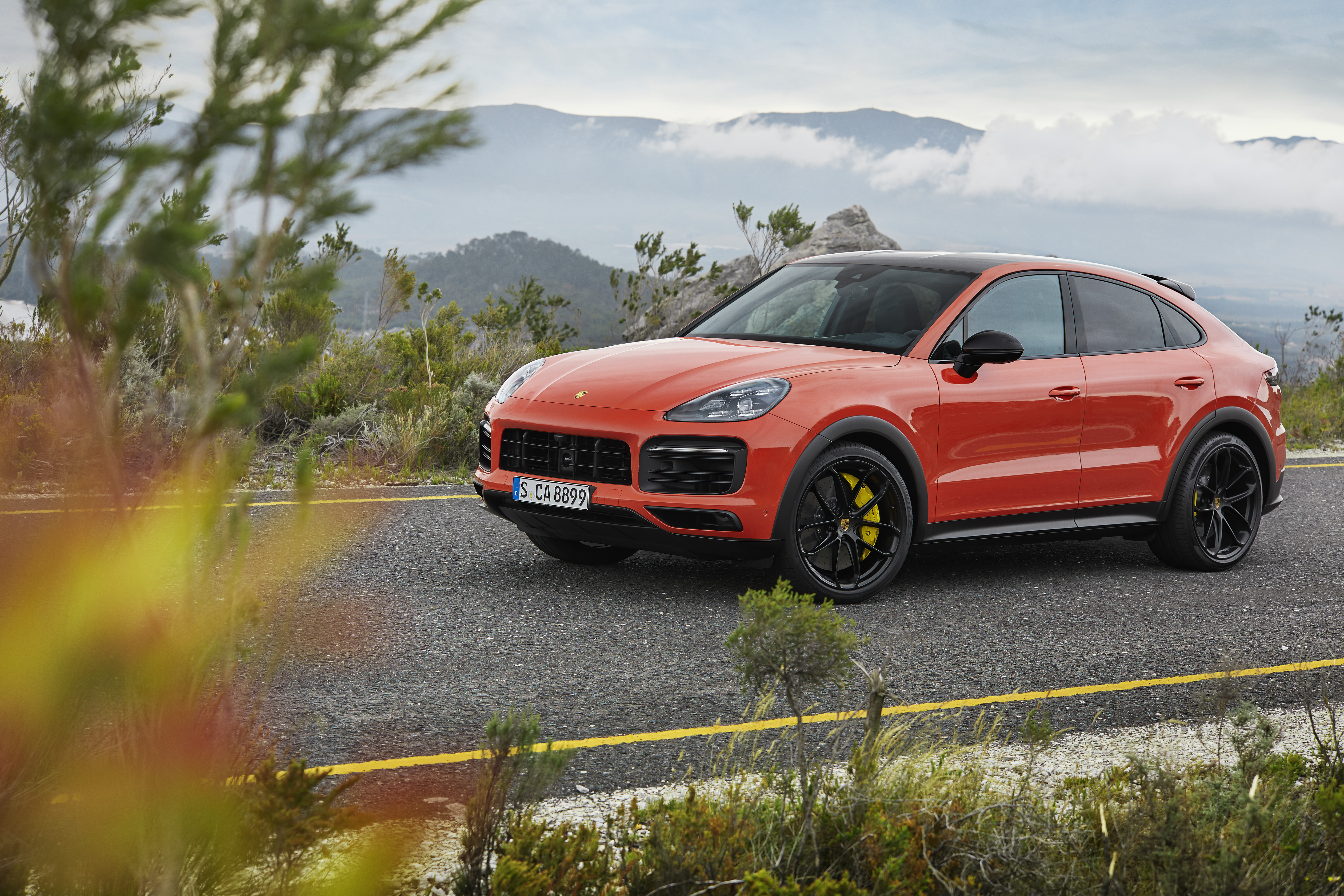 Download SUV Orange Car Car Porsche Vehicle Porsche Cayenne 4k Ultra HD ...