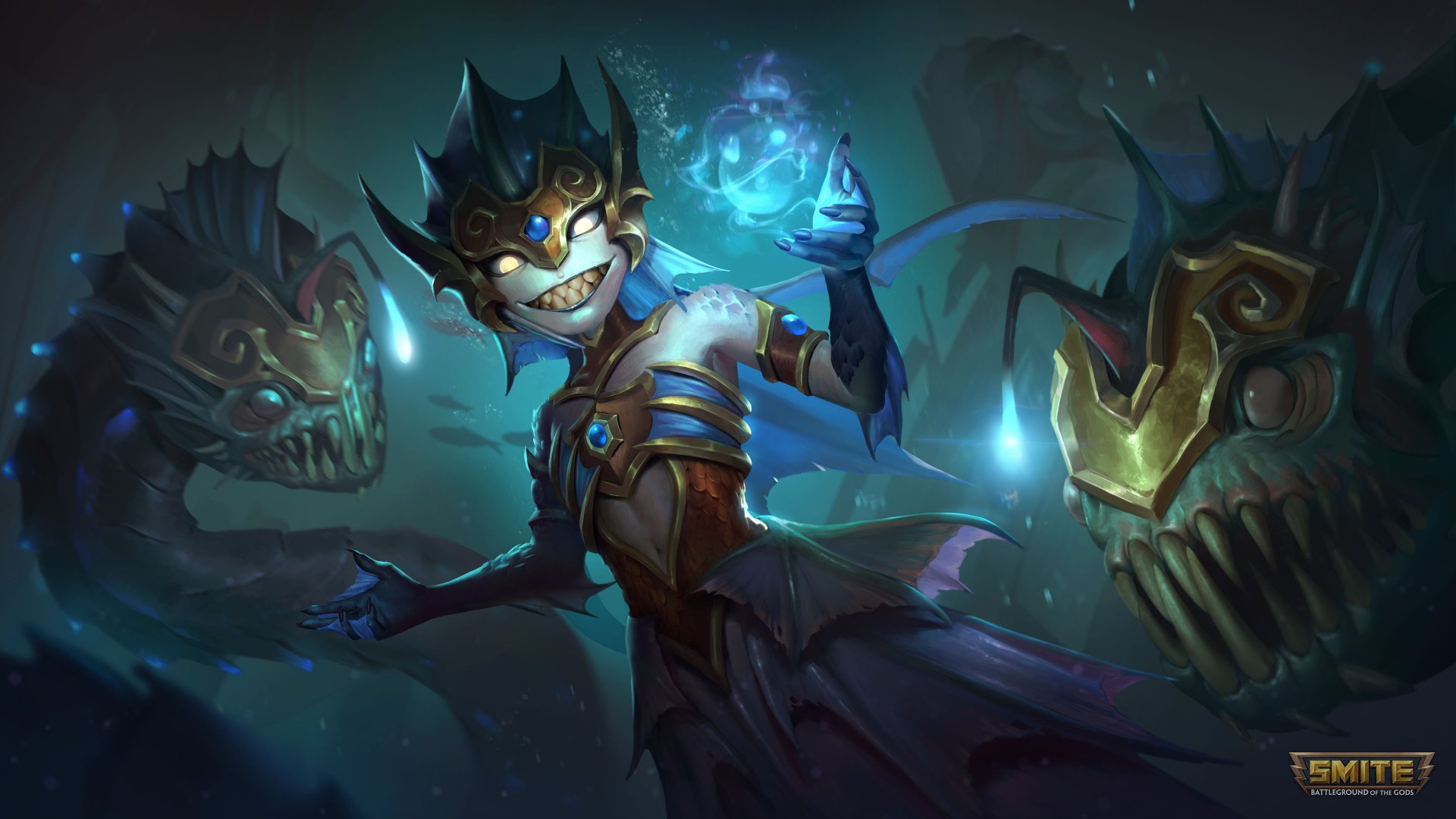 Download Scylla (Smite) Video Game Smite 4k Ultra HD Wallpaper