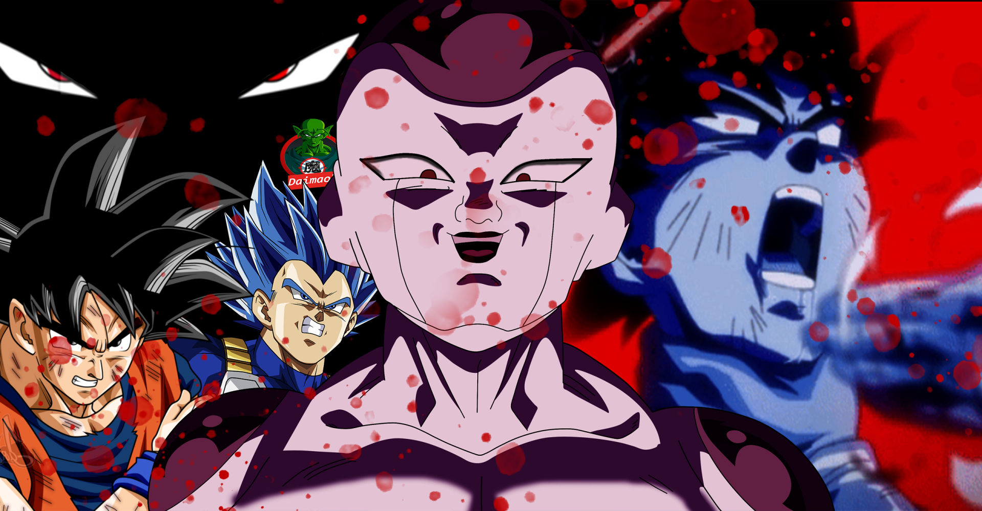 Download Red Eyes Super Saiyan Blue Vegeta (Dragon Ball) Frieza (Dragon ...
