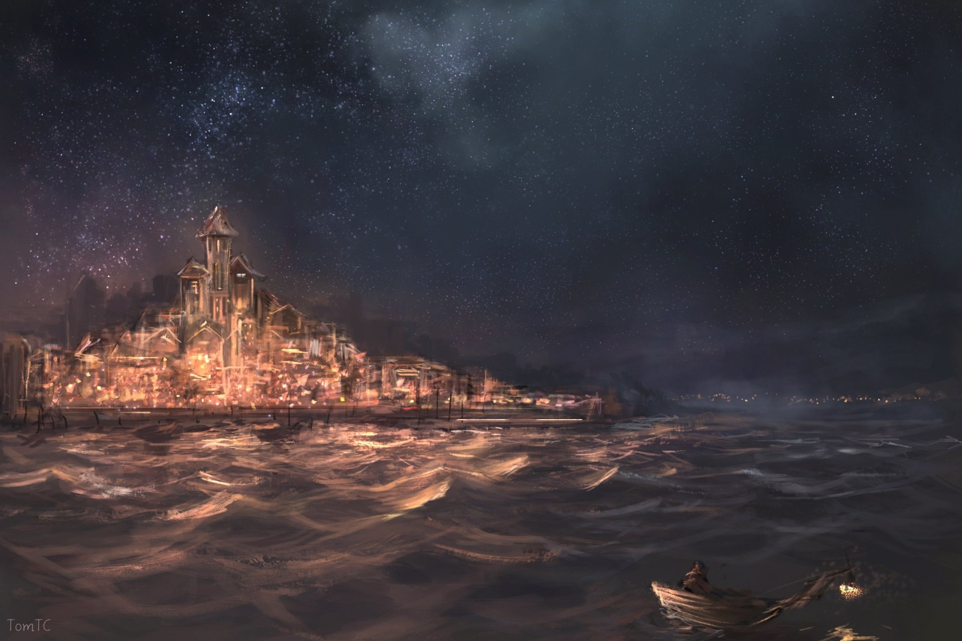 Download Fantasy City Fantasy City HD Wallpaper by Tommy Chandra ...