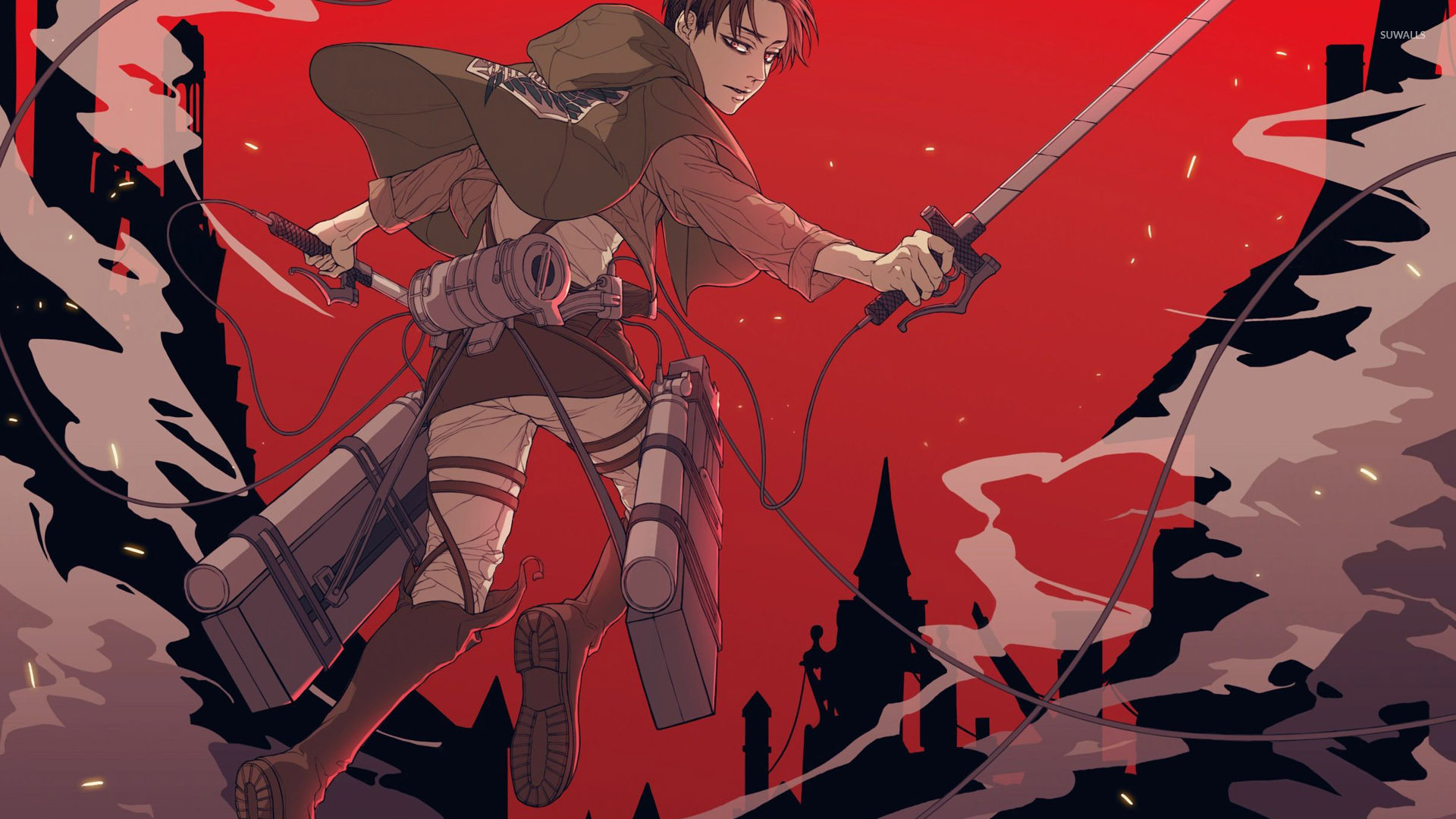 Download Levi Ackerman Anime Attack On Titan HD Wallpaper