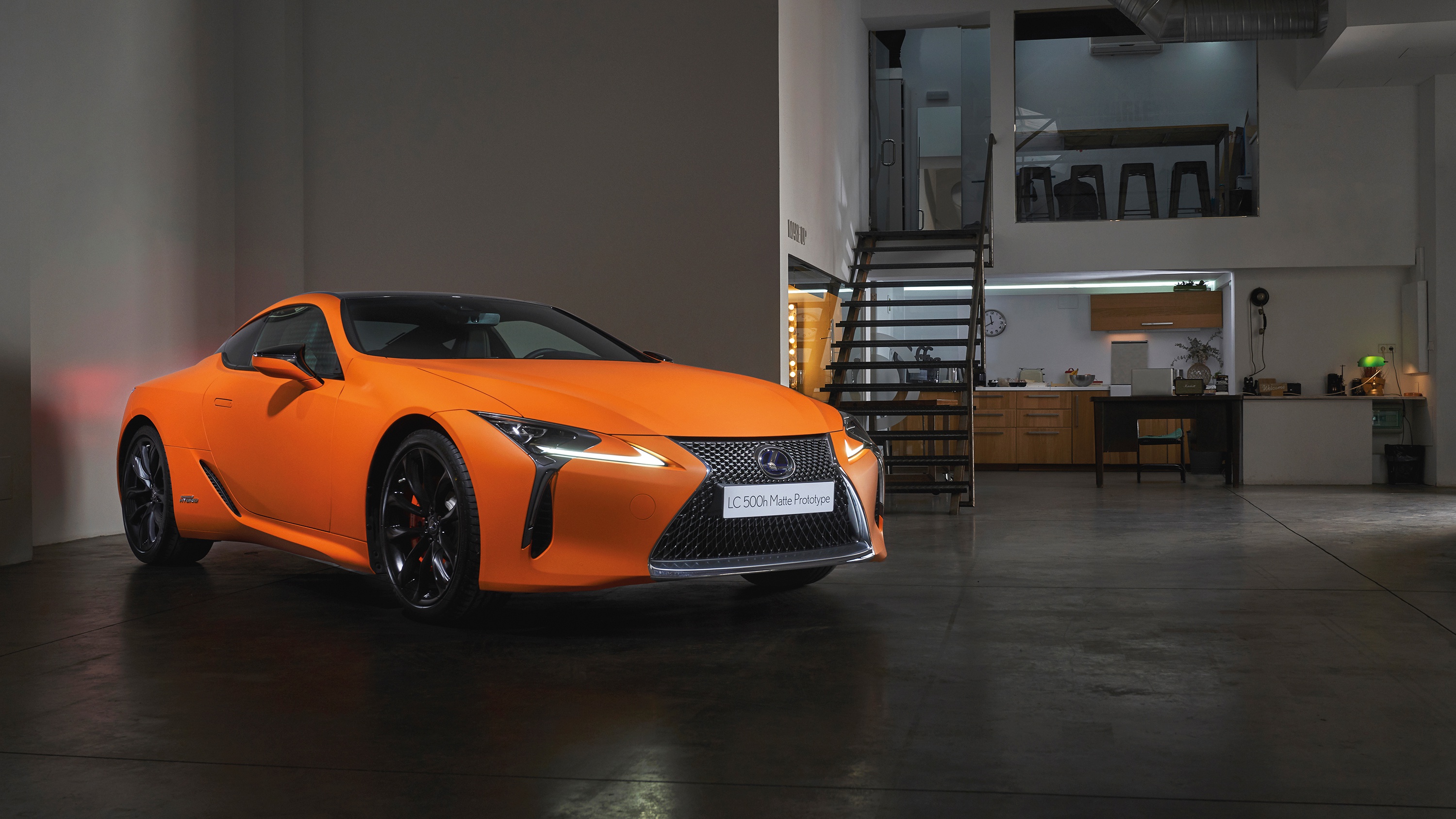 Download Orange Car Car Lexus Vehicle Lexus LC 500 HD Wallpaper