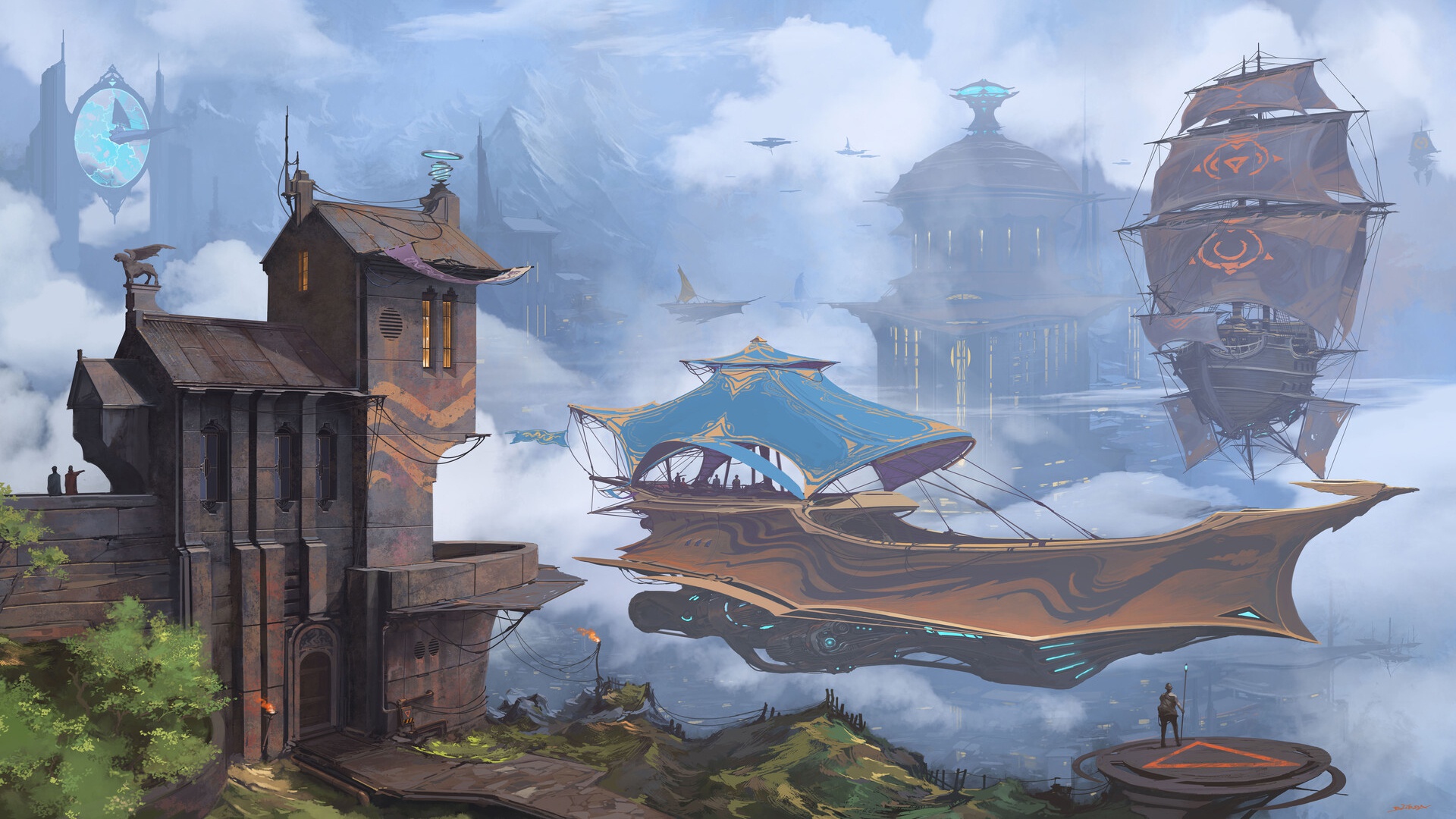 Download Fantasy Ship HD Wallpaper by Alejandro Burdisio