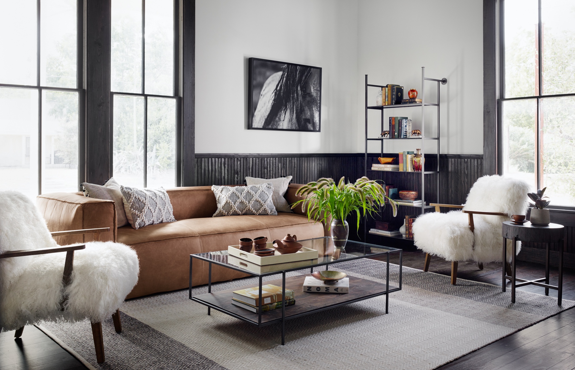 Download Sofa Living Room Furniture Man Made Room HD Wallpaper