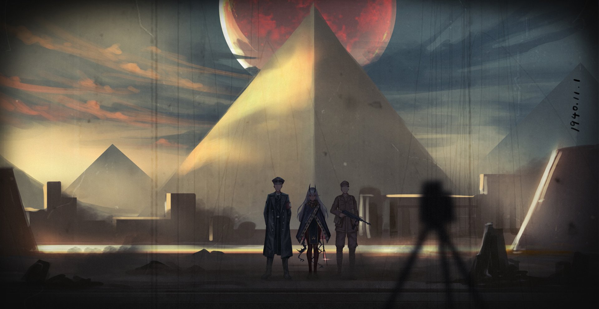 Celestial Pyramids: Anime Odyssey HD Wallpaper by Yurika-R