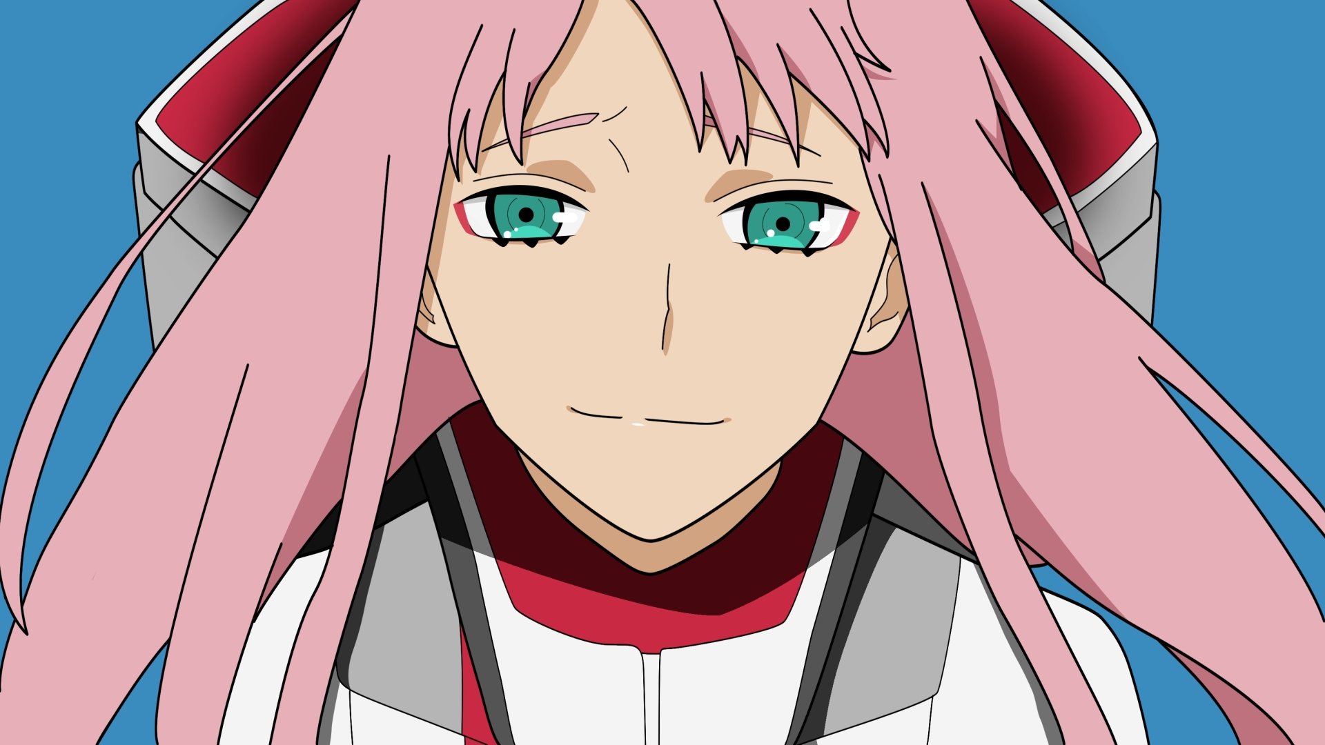 Download Pink Hair Green Eyes Zero Two (Darling In The FranXX) Anime ...