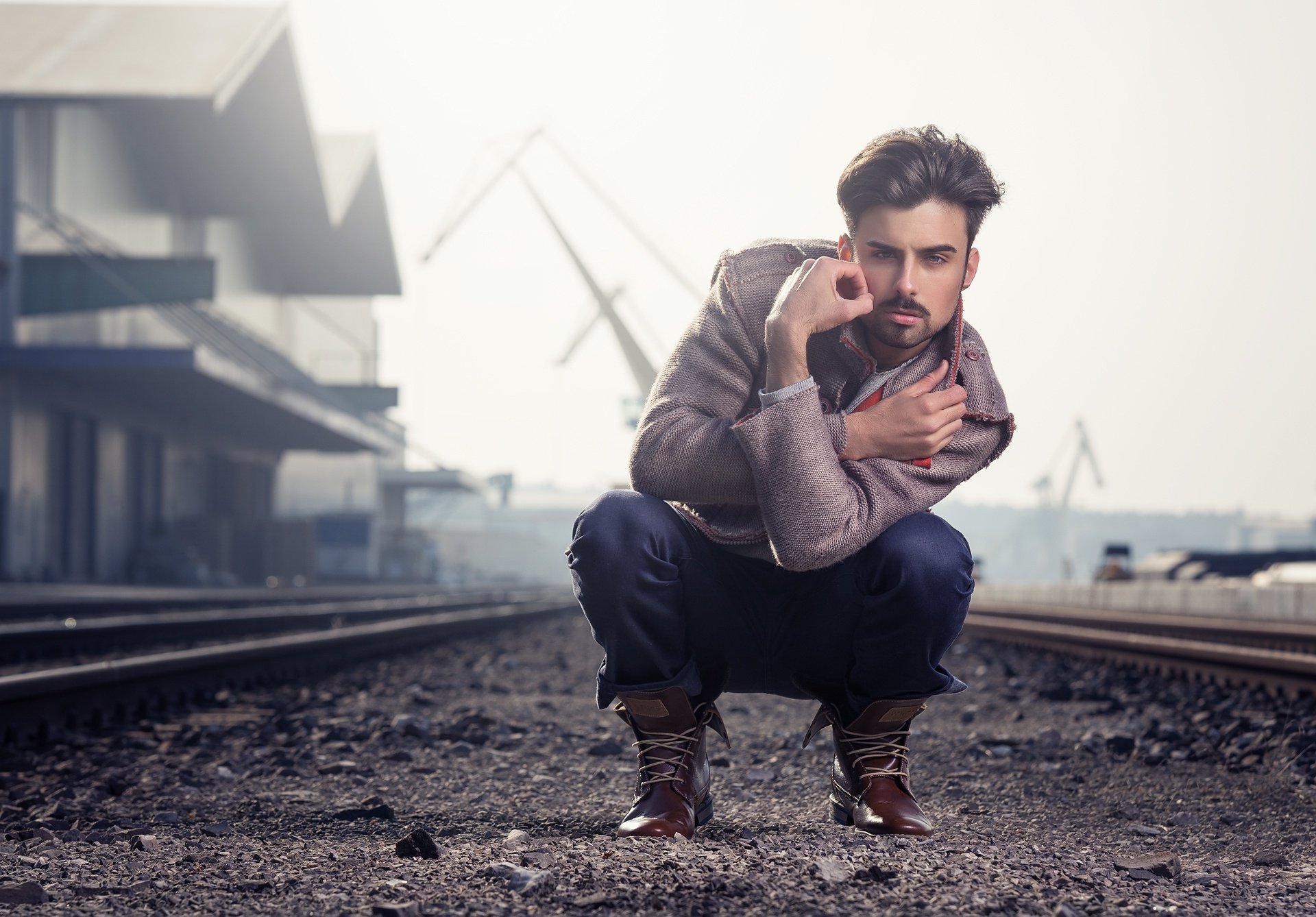 Download Depth Of Field Man Model HD Wallpaper by Alexander Steger ...