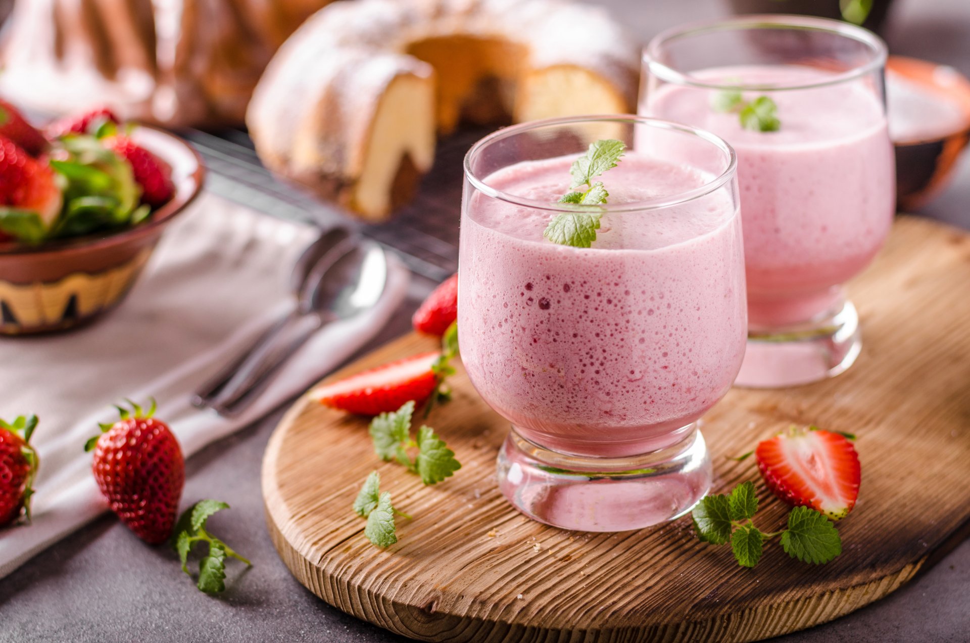 Download Still Life Fruit Drink Strawberry Food Smoothie 4k Ultra HD ...