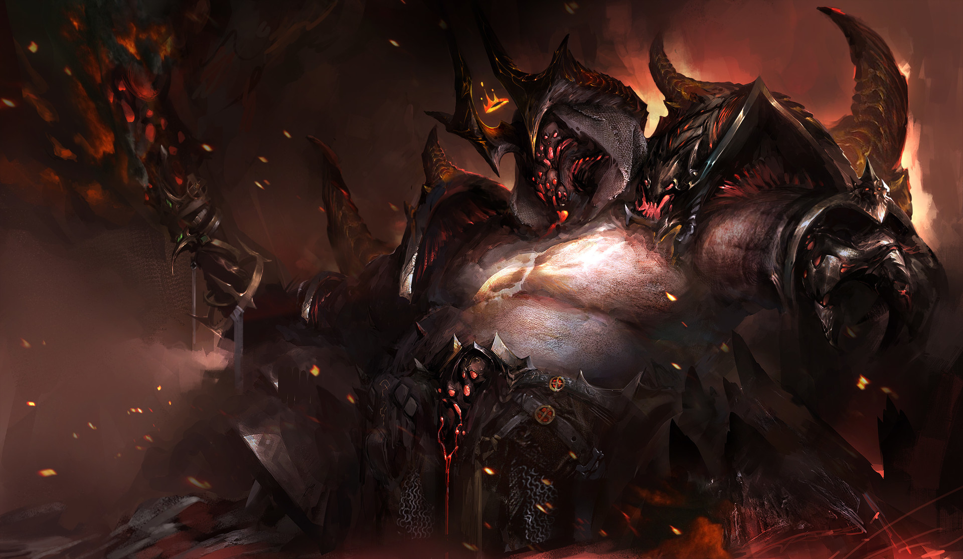 Download Fantasy Demon HD Wallpaper by Dante Liu