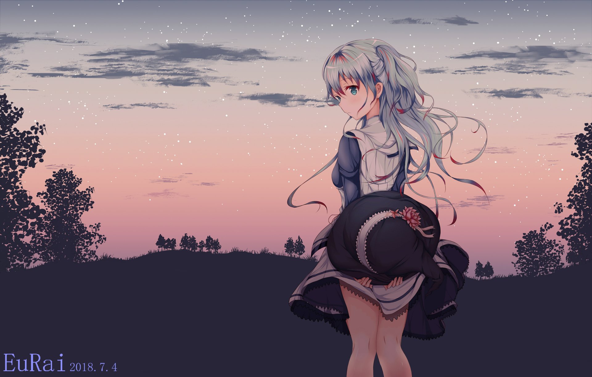 Chtholly Nota Seniorious 4K Ultra HD Wallpaper - Serene Twilight by Eurai