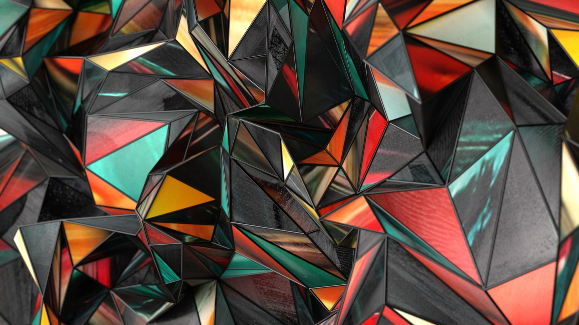 Download Colors Abstract Triangle HD Wallpaper