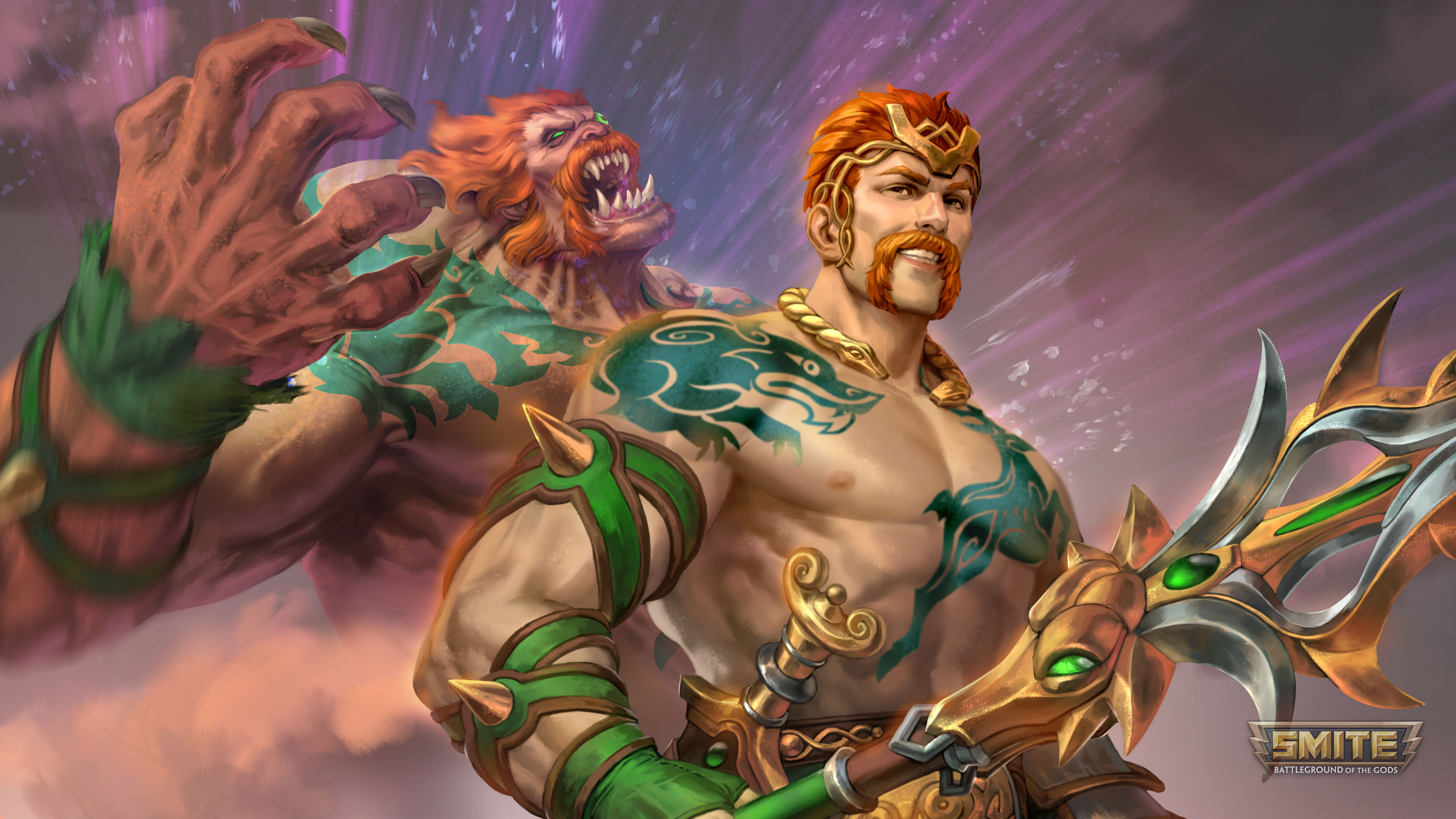 Download Cu Chulainn (Smite) Video Game Smite 4k Ultra HD Wallpaper
