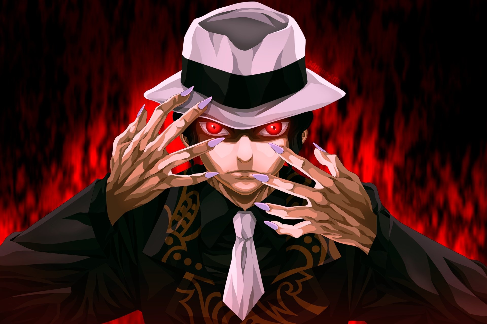 Muzan Kibutsuji HD Wallpaper – Demon Slayer’s Dark Overlord in Fiery ...