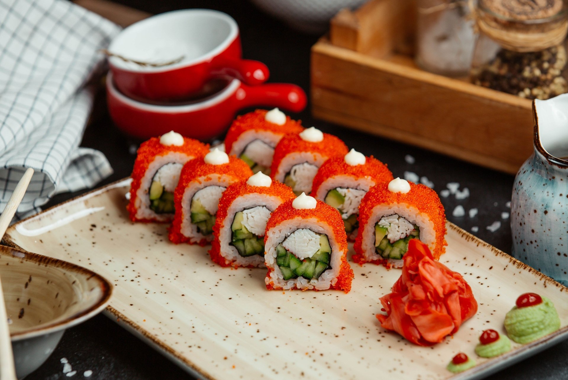 Download Still Life Seafood Food Sushi 4k Ultra HD Wallpaper ...