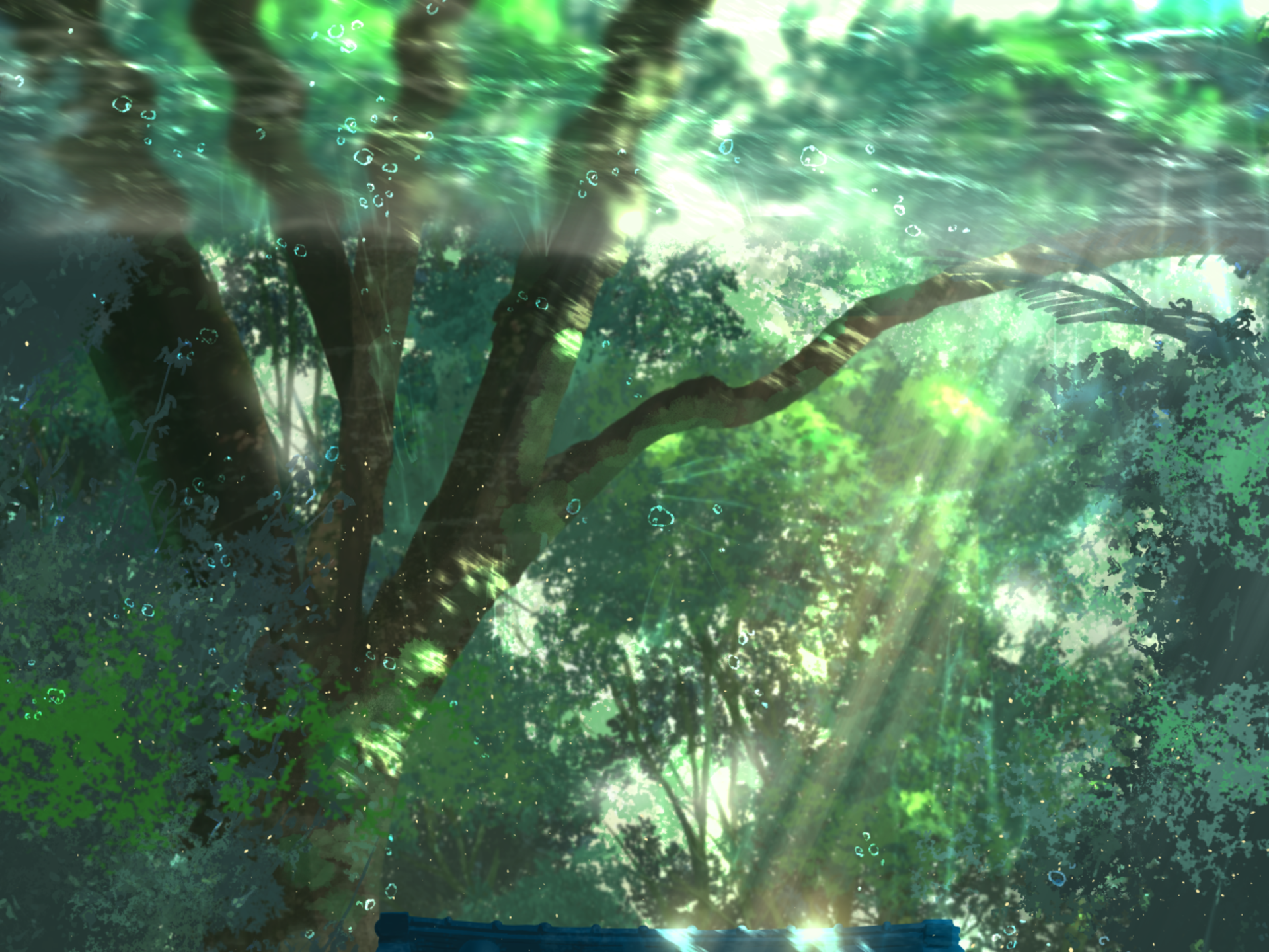 Download Tree Anime Original HD Wallpaper by 雪町