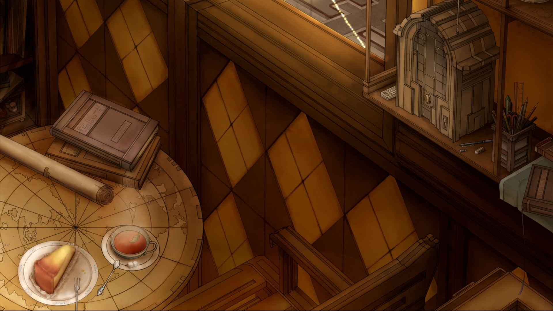 Download Book Tea Cake Anime Room Anime Room HD Wallpaper by ぺい