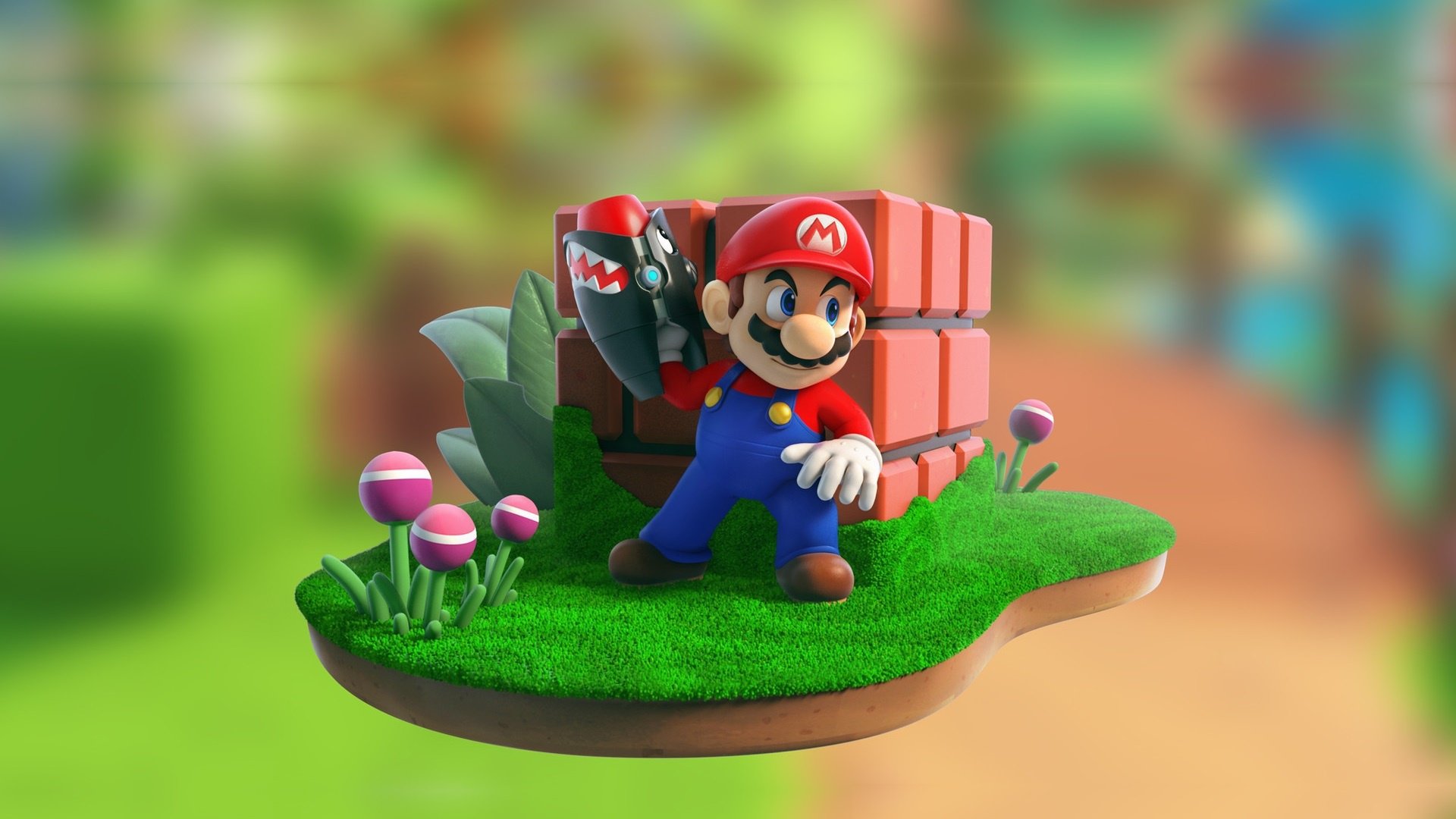 HD Mario Adventure: Iconic Video Game Wallpaper by Thomas Veyrat