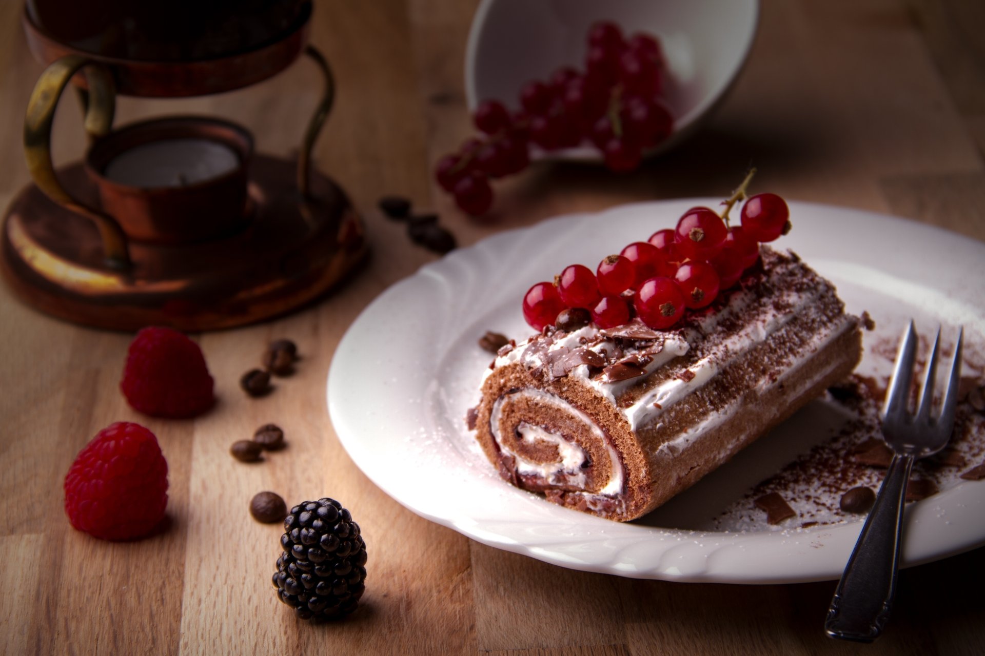 Download Swiss Roll Pastry Still Life Berry Food Dessert 4k Ultra HD ...