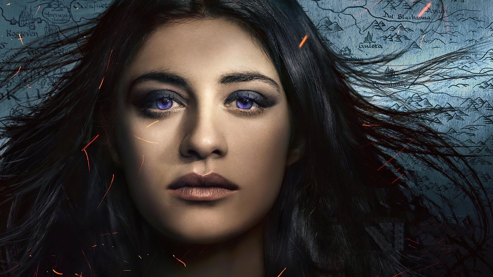 Download Purple Eyes Black Hair Yennefer Of Vengerberg Anya Chalotra TV ...