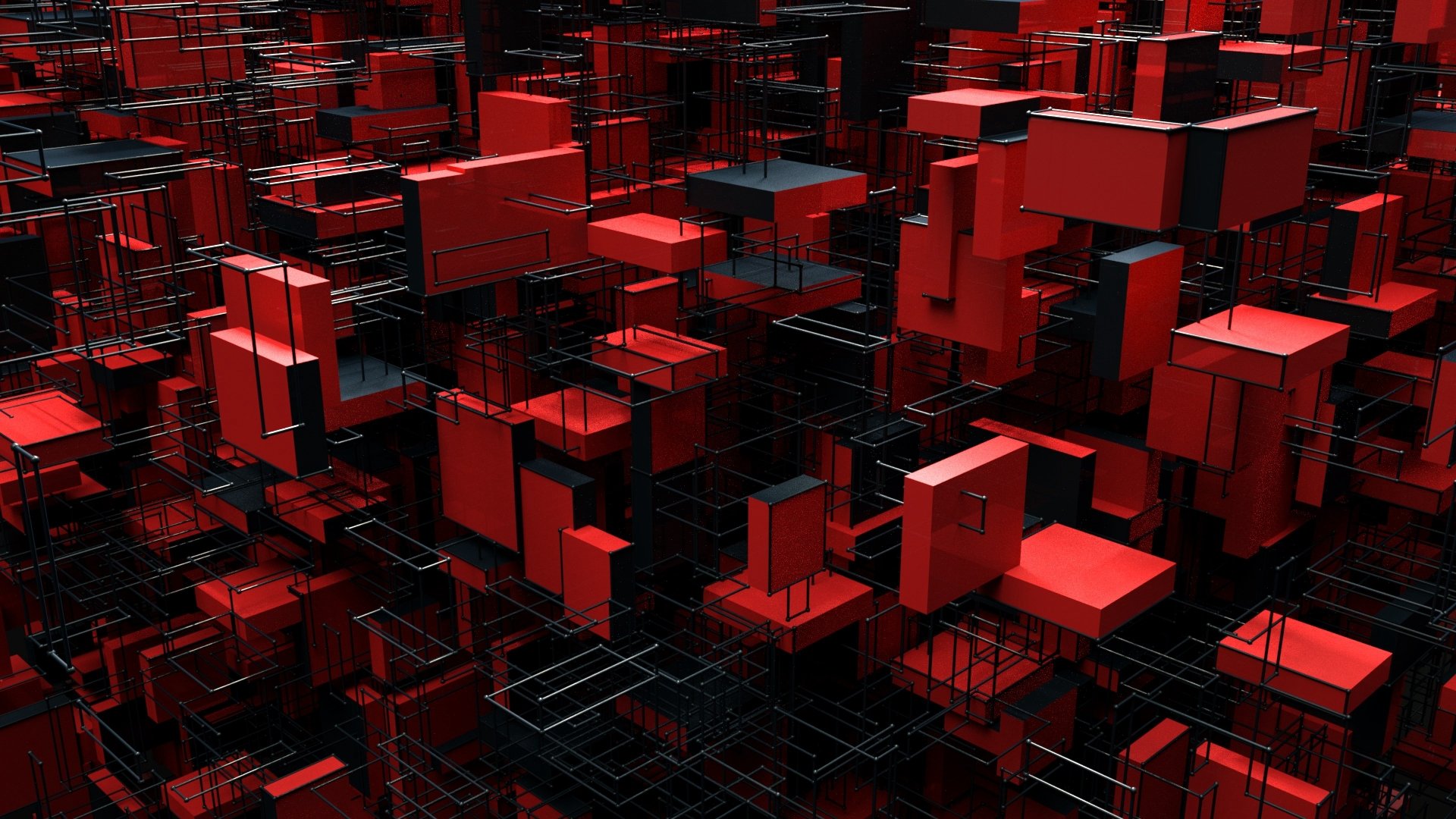 Download 3D Abstract Red 4k Ultra HD Wallpaper
