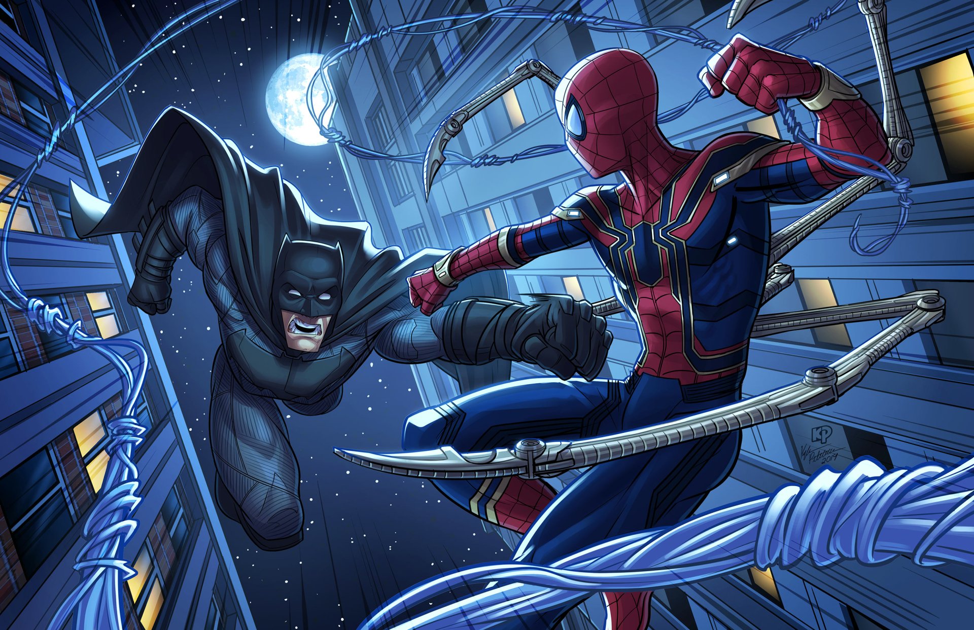 Download Spider Man Batman DC Comics Comic Crossover HD Wallpaper by ...