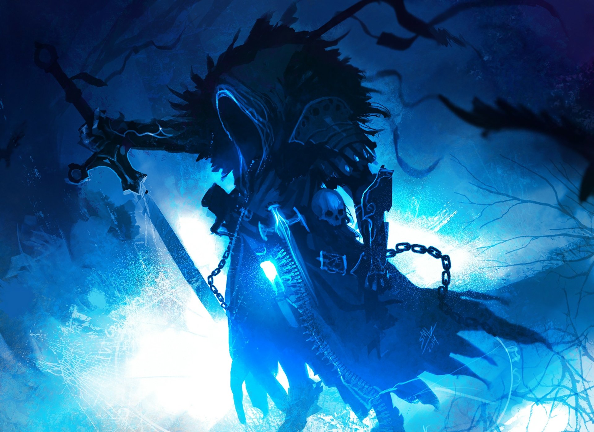 Download Dark Warrior HD Wallpaper by Steven G