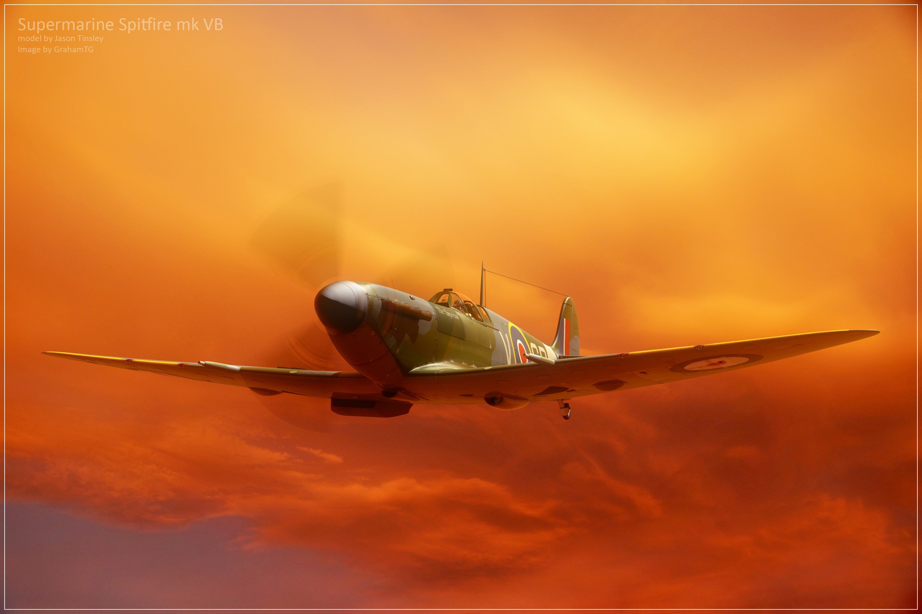 Download Cloud Airplane Military Supermarine Spitfire HD Wallpaper by ...