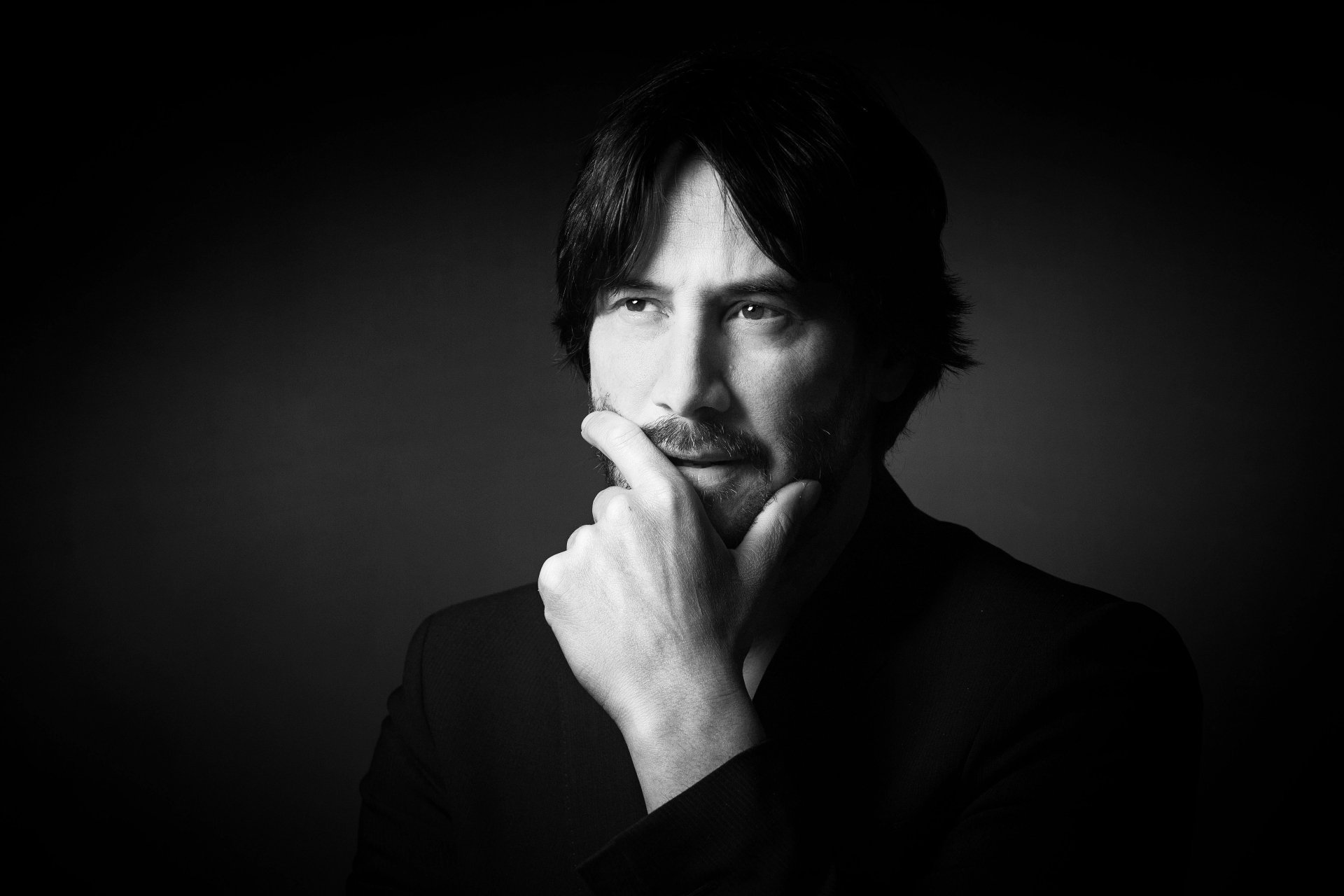 Download Actor Canadian Black & White Celebrity Keanu Reeves 4k Ultra ...