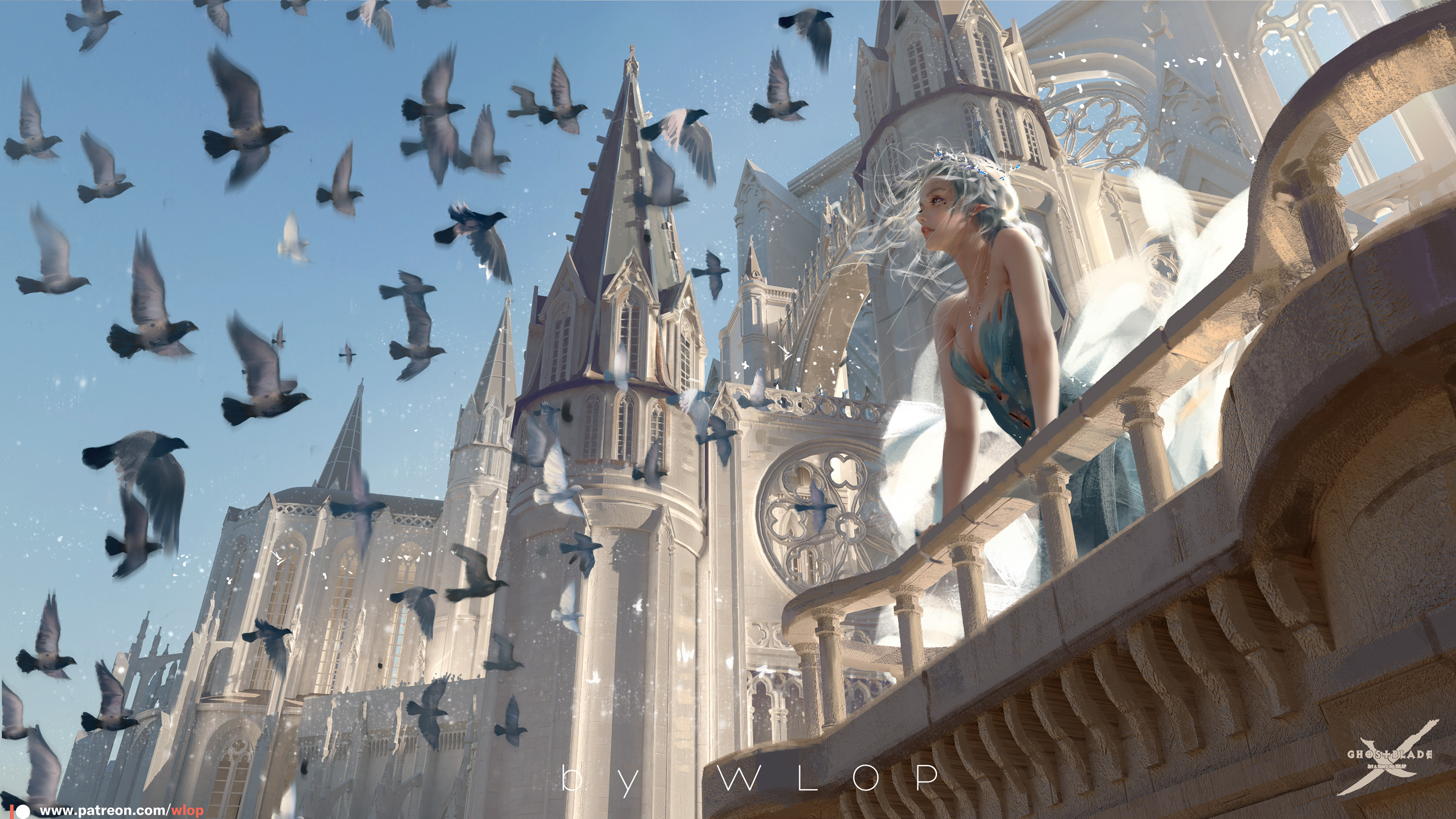 GhostBlade Comic HD: Soaring Spirits Over Gothic Spires by Wang Ling