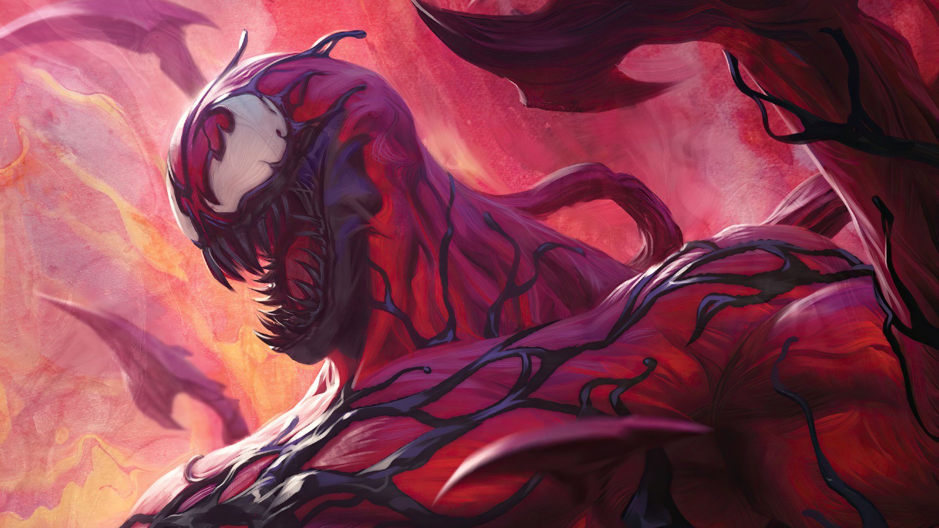Carnage Unleashed: 4K Ultra HD Marvel Comic Wallpaper