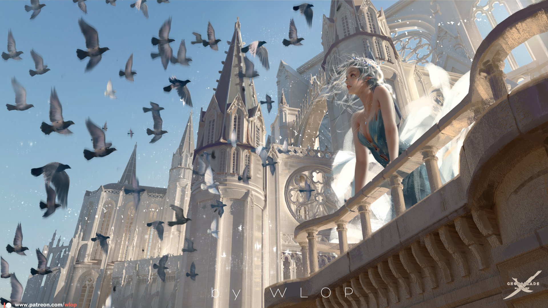 GhostBlade Comic HD: Soaring Spirits Over Gothic Spires by Wang Ling