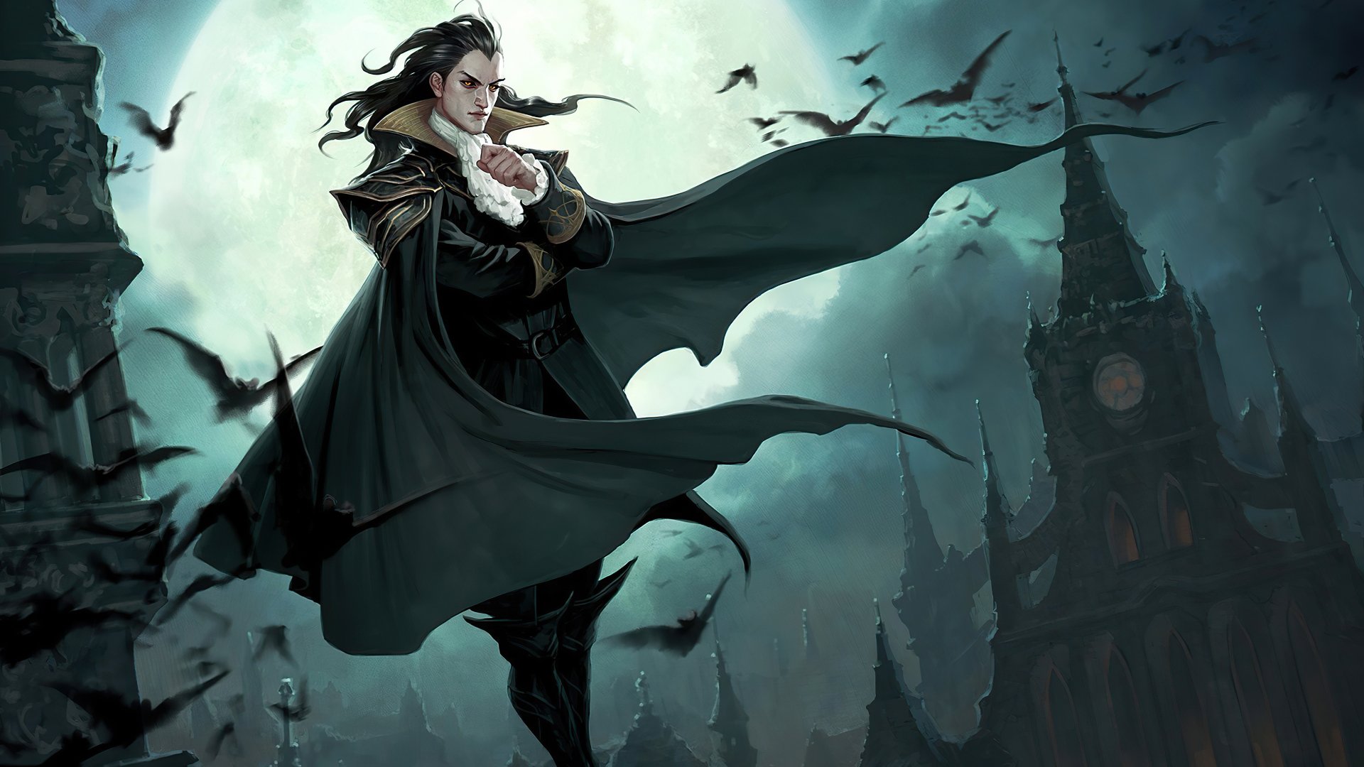 Vampire Lord of Magic: Ultra HD MTG Fantasy Wallpaper