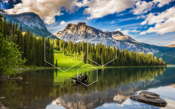 Geometric Landscape HD Wallpaper | Background Image | 1920x1080