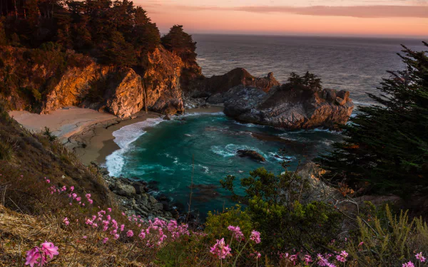 Download California Big Sur Coast Nature Rock HD Wallpaper