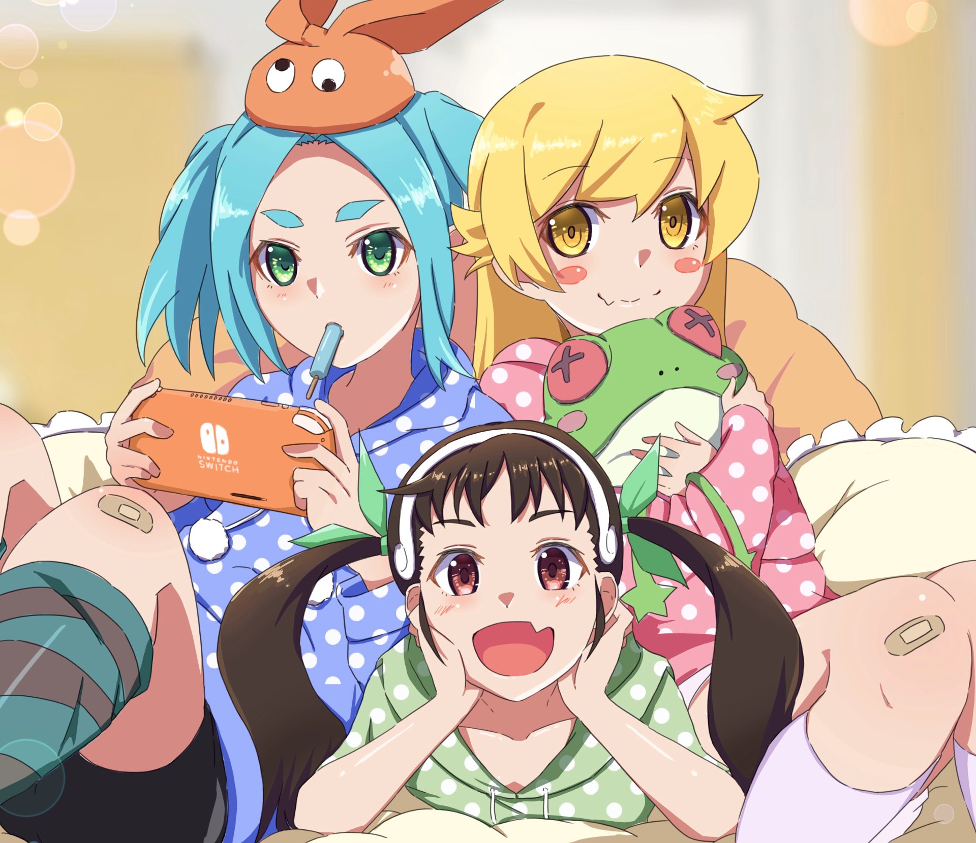 Download Yotsugi Ononoki Mayoi Hachikuji Shinobu Oshino Anime ...