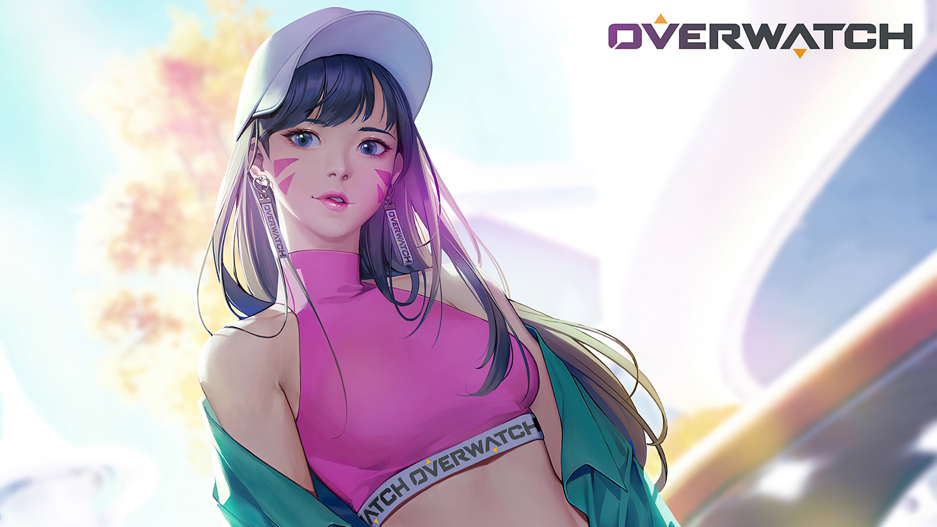 D.Va HD Wallpaper – Iconic Overwatch Video Game Hero in Vibrant Style ...
