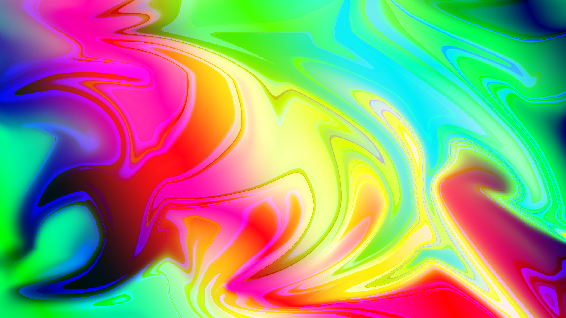 Liquefied Rainbow of Color Artwork by lonewolf6738