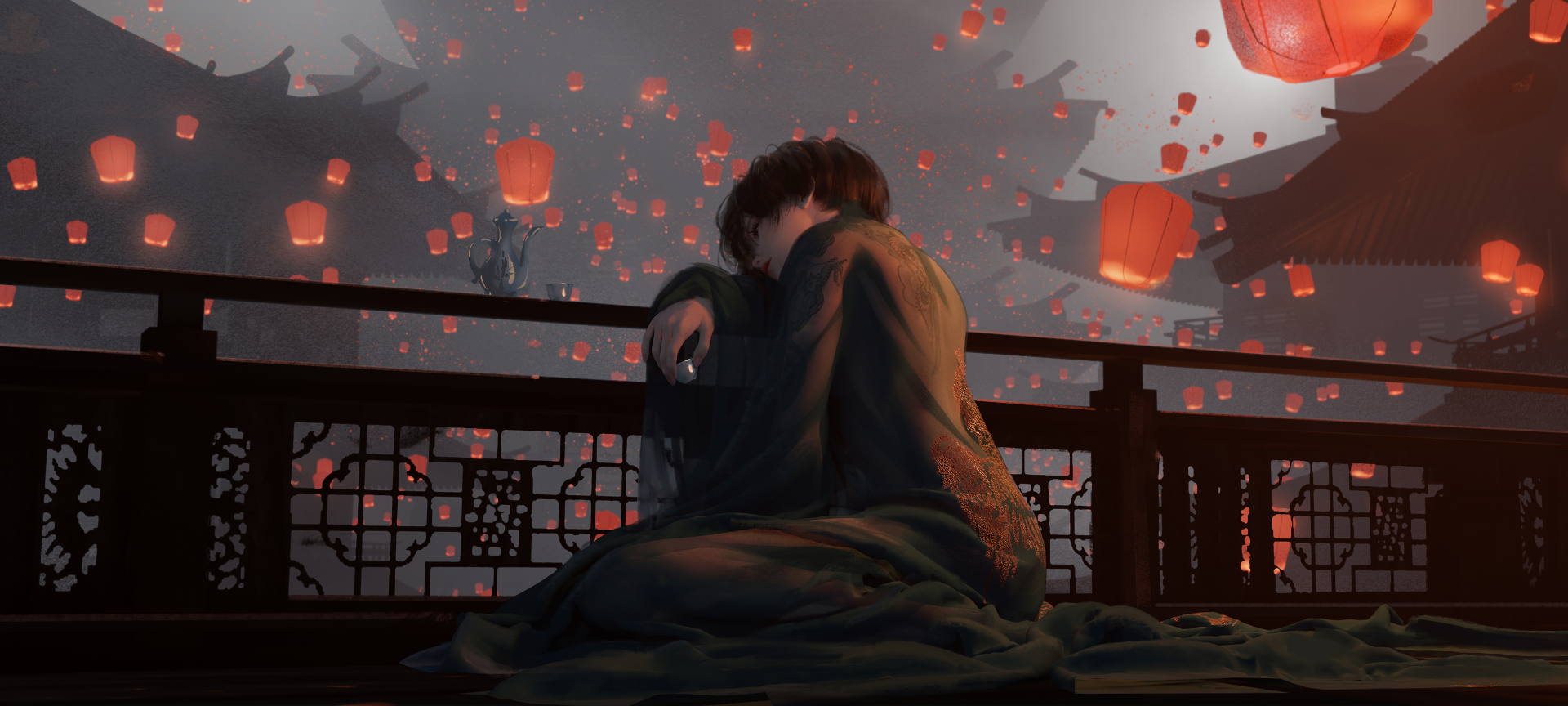 GhostBlade: Fantasy Lanterns in a Comic HD Night by Wang Ling