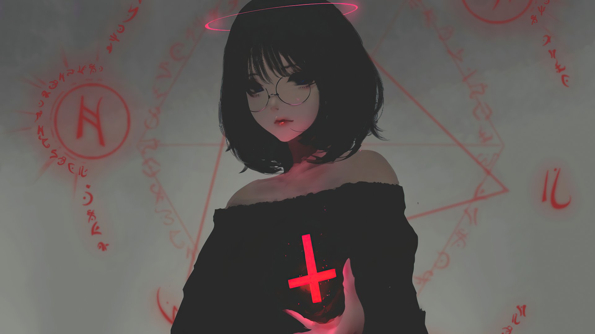 Enigmatic Anime Girl - 8K Ultra HD Wallpaper by Aoi Ogata | 7680x4320 ...