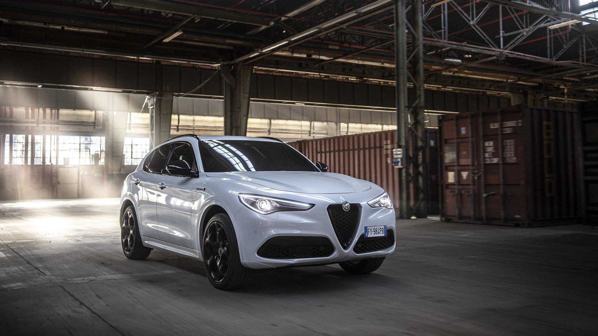 Download White Car SUV Car Alfa Romeo Alfa Romeo Stelvio Veloce Ti ...