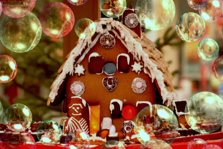 Gingerbread House - Desktop Wallpapers, Phone Wallpaper, PFP, Gifs, and ...