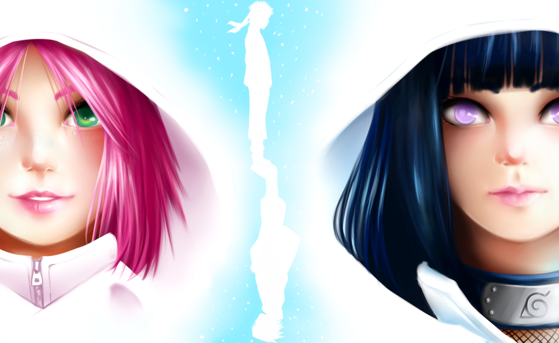 Download Sakura Haruno Hinata Hyuga Anime Naruto HD Wallpaper by Roxy Hana