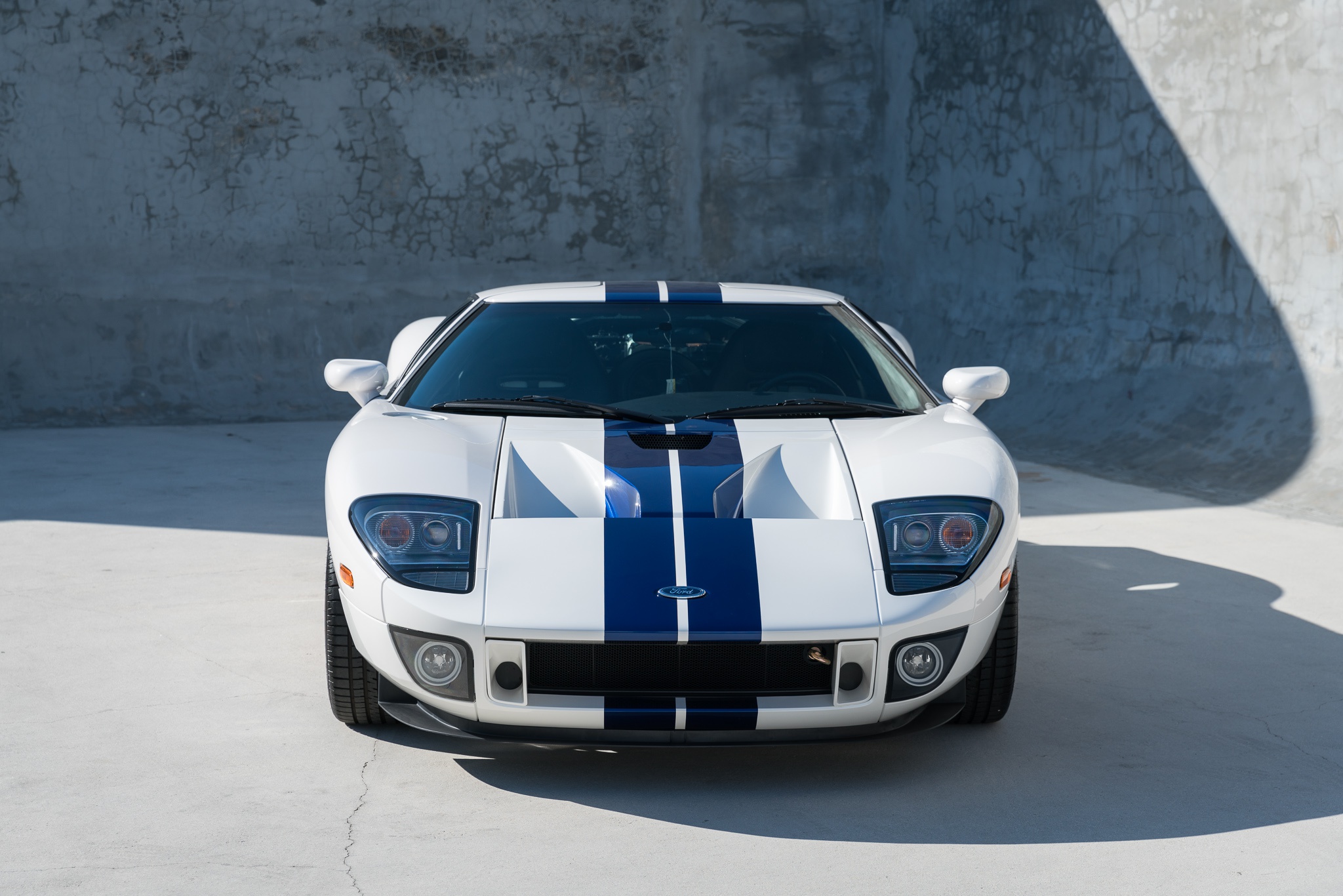 Download White Car Ford Car Vehicle Ford GT HD Wallpaper