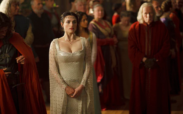 Merlin (2008) TV Show HD Wallpaper Featuring Richard Wilson & Cast