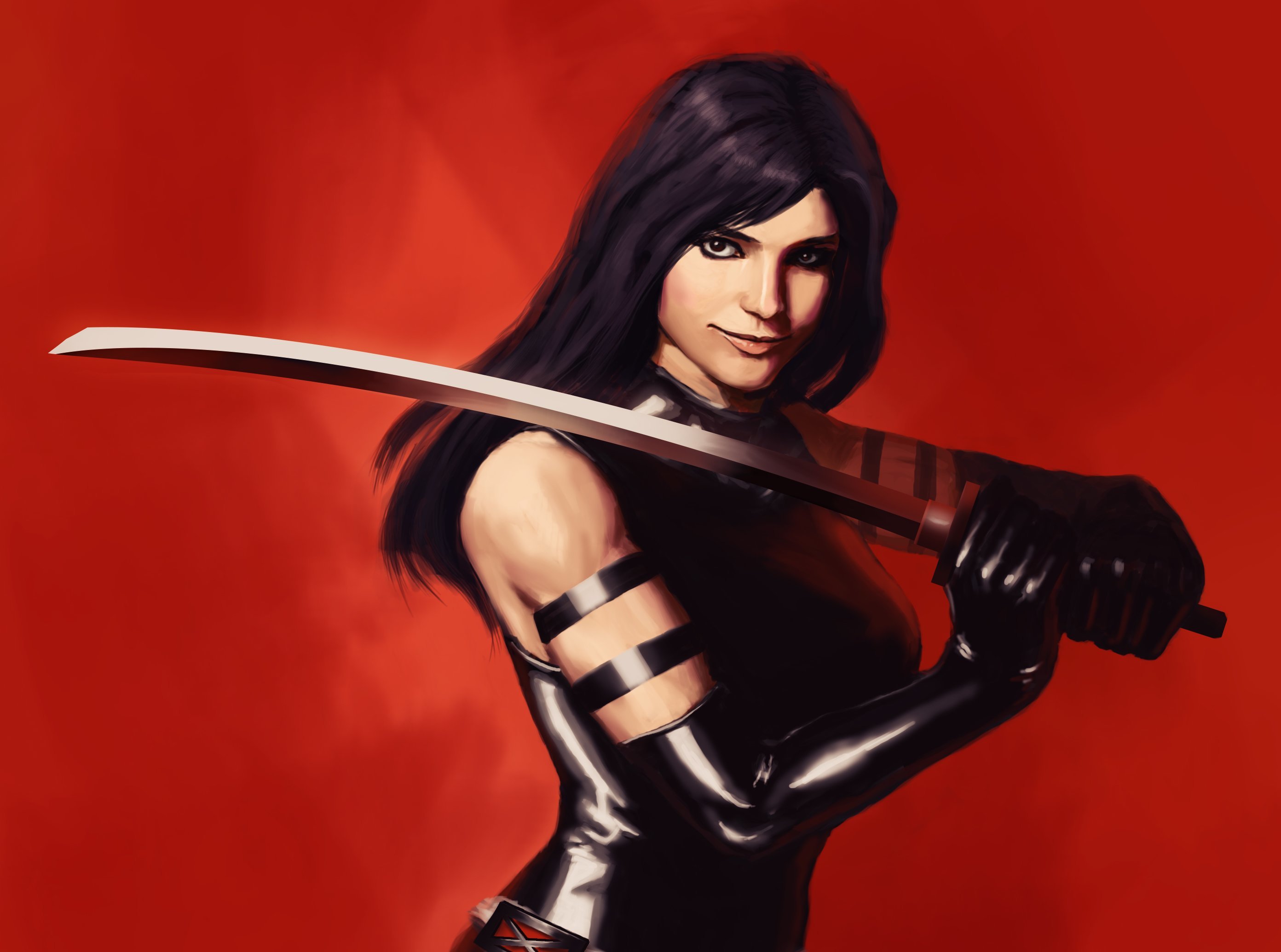 Download Comic Psylocke (Marvel Comics) HD Wallpaper by Brian Laborada