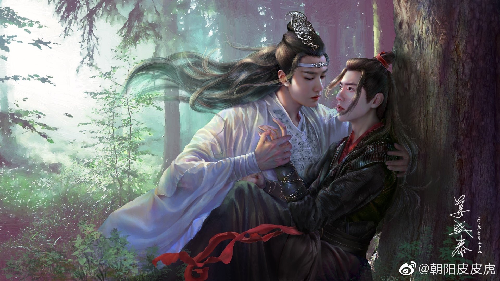 Download Love Xiao Zhan Wang Yibo Wei Wuxian Lan Wangji TV Show The Untamed HD Wallpaper