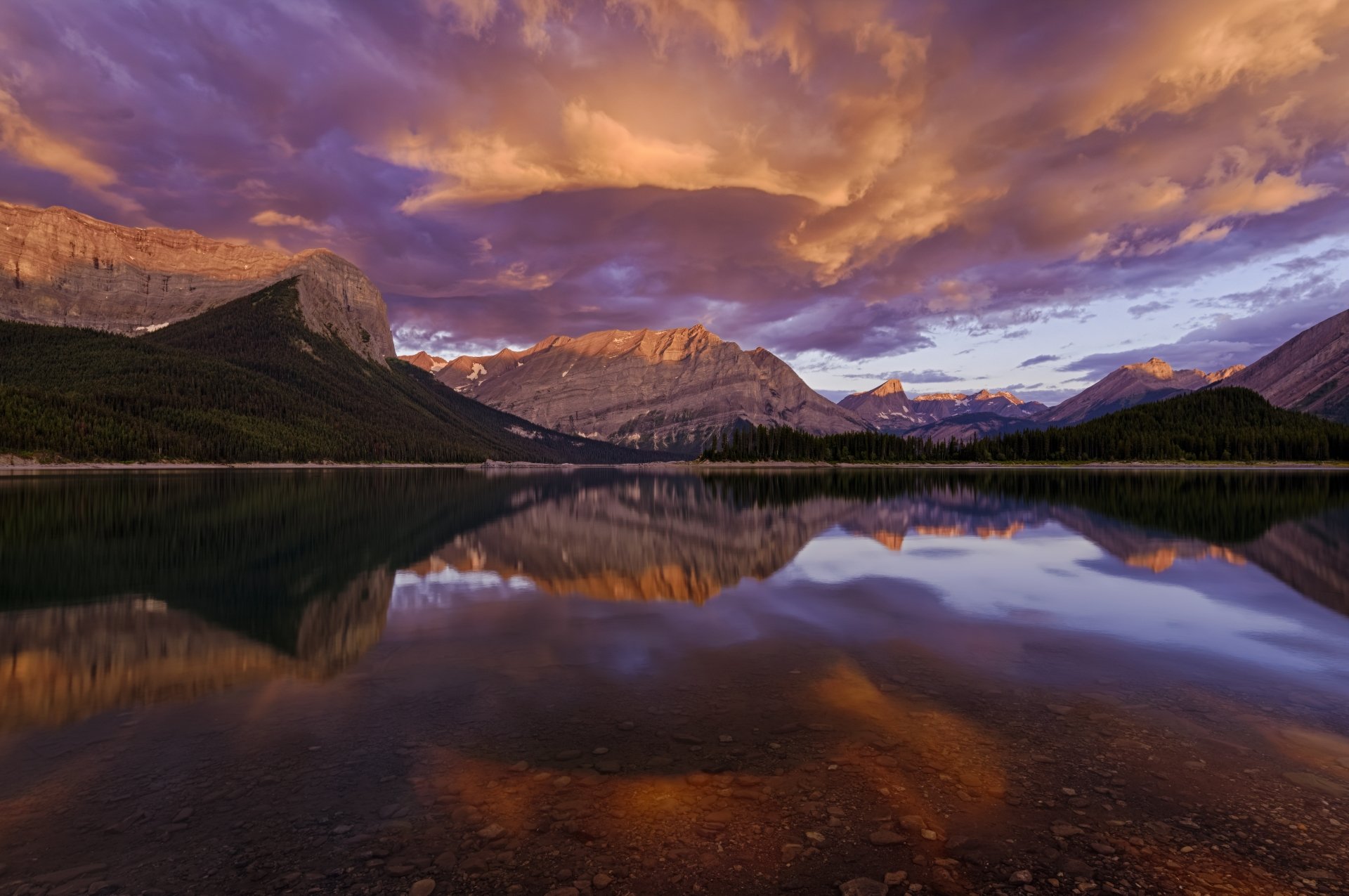 Download Canada Nature Mountain Cloud Lake 4k Ultra HD Wallpaper ...