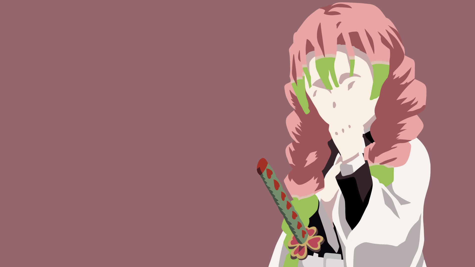 Mitsuri Kanroji Minimalist Wallpaper by blghnzcn