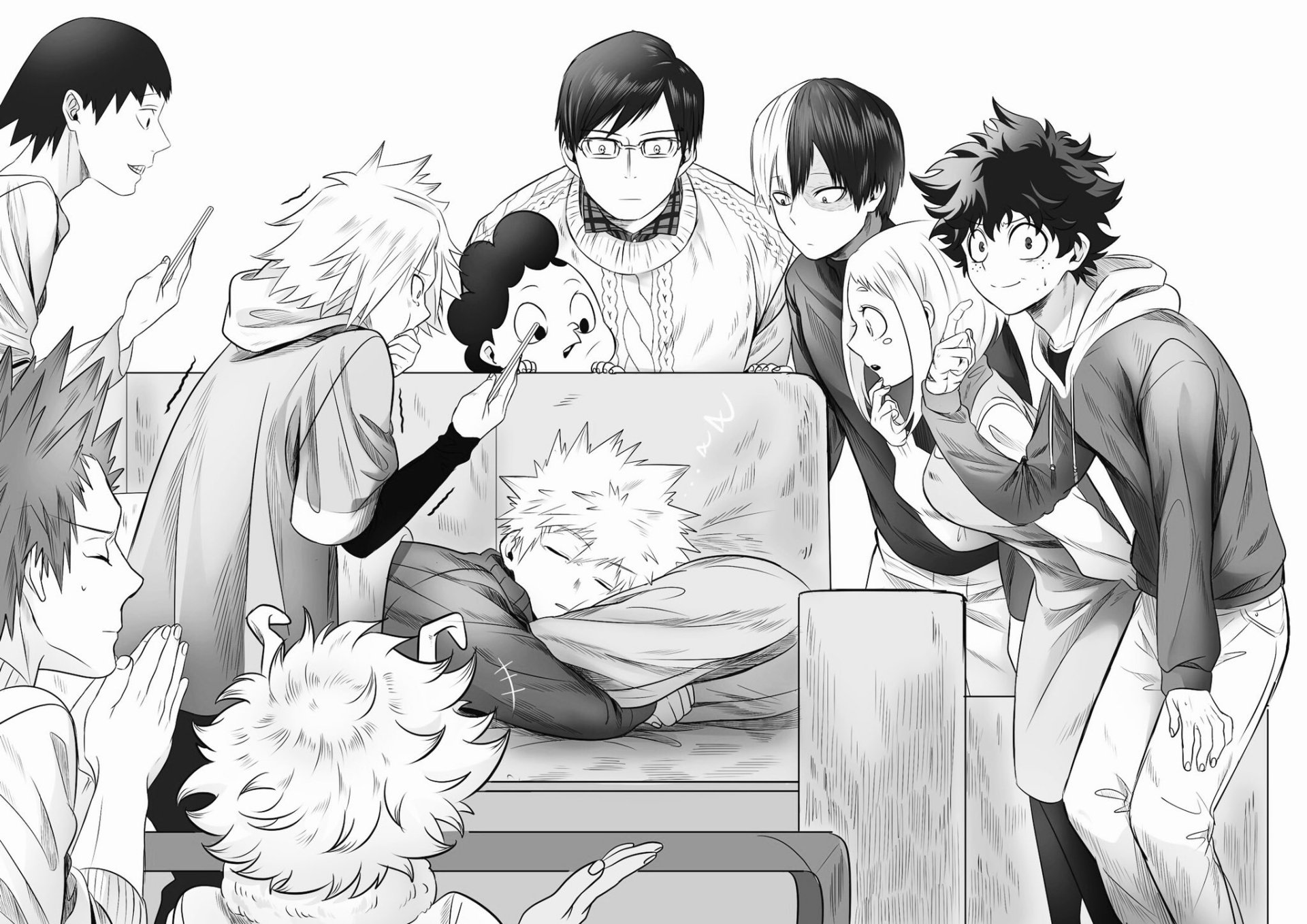 Download Sleeping Eijiro Kirishima Tenya Iida Ochaco Uraraka Shoto ...