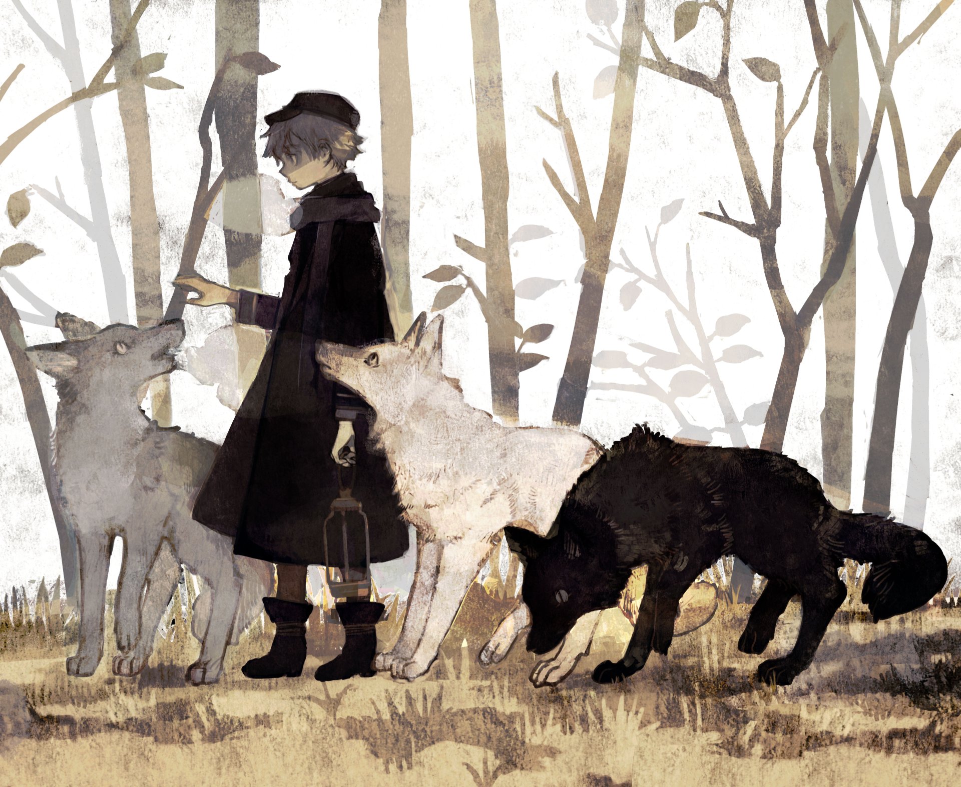 Download Wolf Anime Boy Anime Boy 4k Ultra HD Wallpaper by tono ...